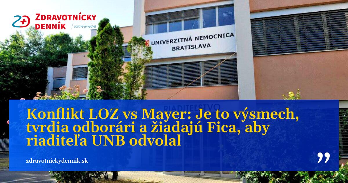 Konflikt LOZ vs Mayer: Je to výsmech, odvolajte ho, tvrdia odborári